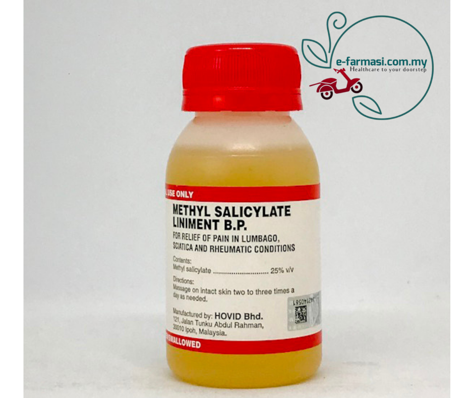 HOVID LINIMENT METHYL SALICYLATE OIL (LMS) 60ML – Selcare Pharmacy