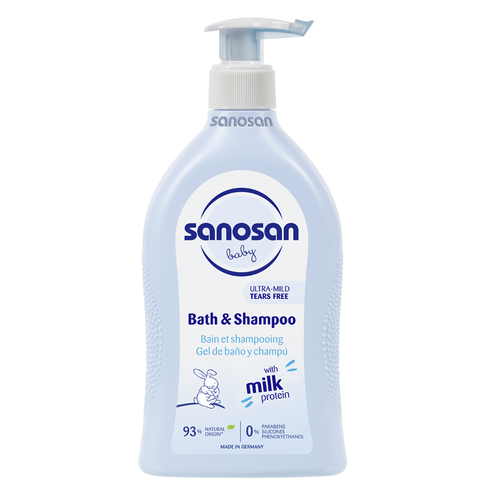 SANOSAN BABY BATH & SHAMPOO 400ML – Selcare Pharmacy