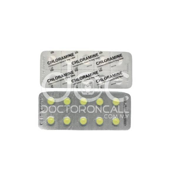 DUOPHARMA CHLORAMINE 4MG TAB 10'S (100X10'S) – Selcare Pharmacy